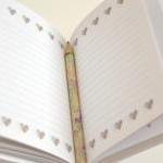 Heart Diary - Handmade Bound Journal, 144 Pages on Luulla