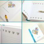 Heart Diary - Handmade Bound Journal, 144 Pages on Luulla