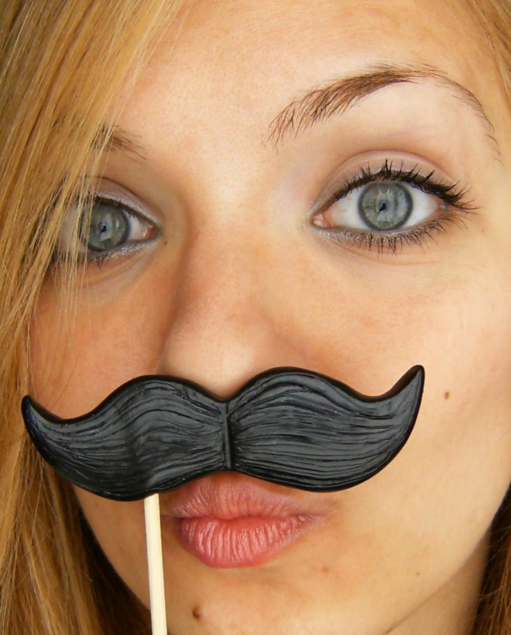 Black Mustache On A Stick Set Of 2 - Ironic Gift Idea on Luulla