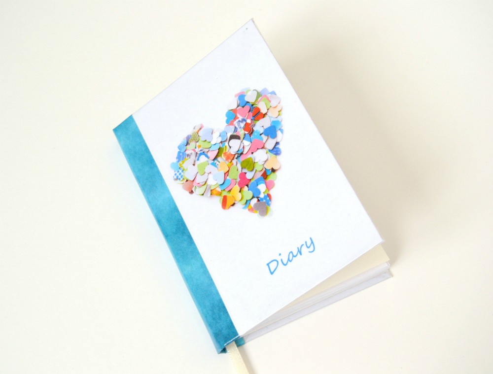 Heart Diary - Handmade Bound Journal, 144 Pages on Luulla