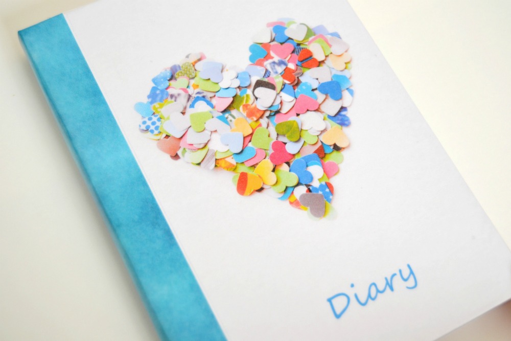 Heart Diary - Handmade Bound Journal, 144 Pages on Luulla